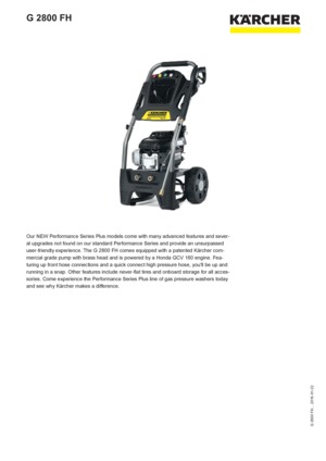 G 2800 FH Karcher Canada